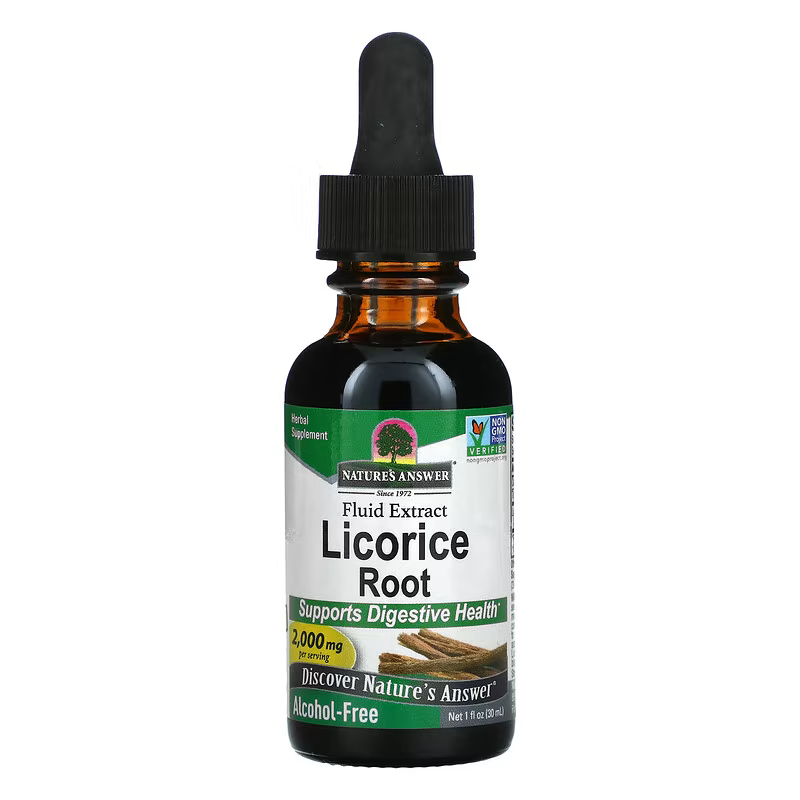 Racine de reglisse, Extrait liquide, Sans alcool 2000 mg, 30 ml ...